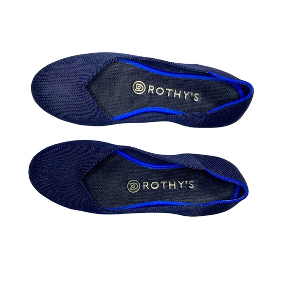 Rothy's | Shoes | Rothyswomens Maritime Navy Round Toe The Flat Size 65 | Poshmark